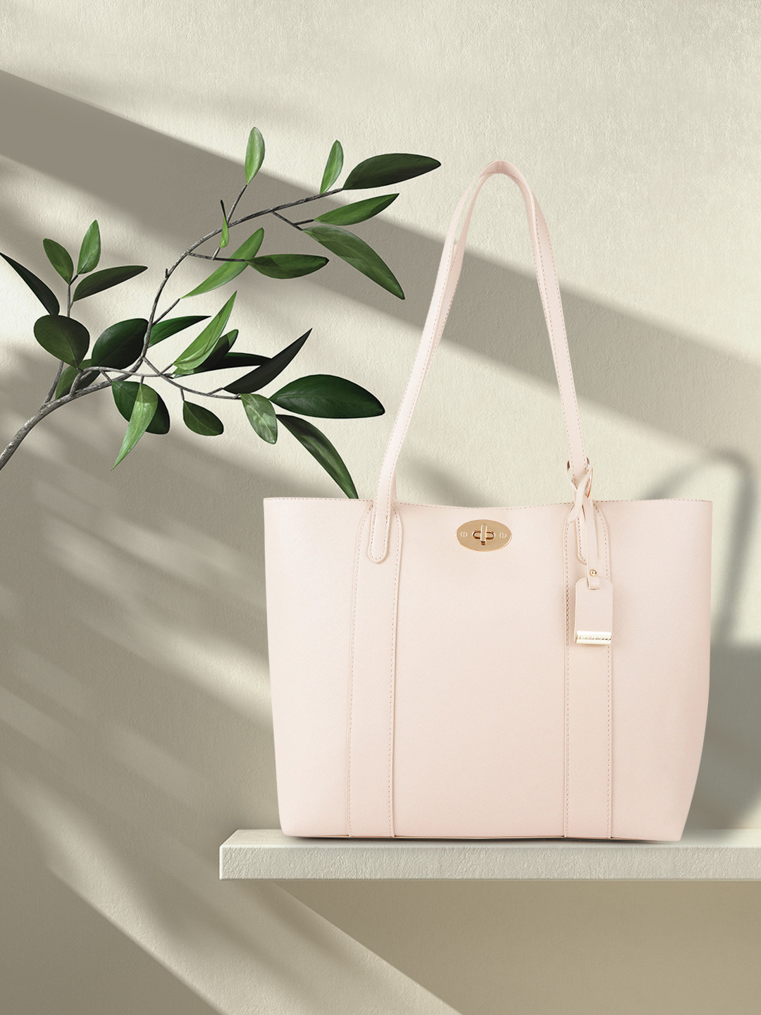 Buy Van Heusen Women Beige Solid Shoulder Bag - Handbags for Women ...