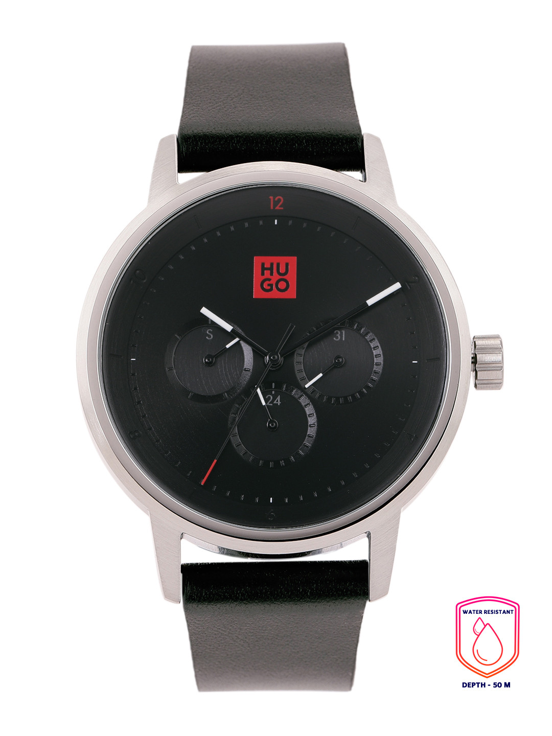 Buy HUGO Men Black Define Analogue Multi Function Watch 1530263 ...