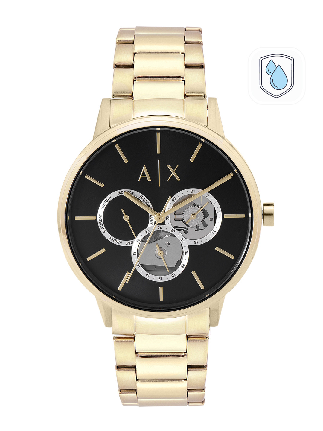 Buy Armani Exchange Men Black Analogue Chronograph Watch AX2747 ...