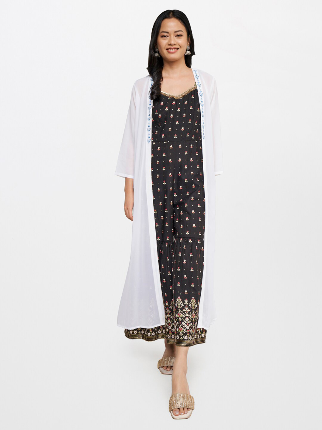 Buy Global Desi Women White Polyester Shrug - Shrug for Women 20266850 ...