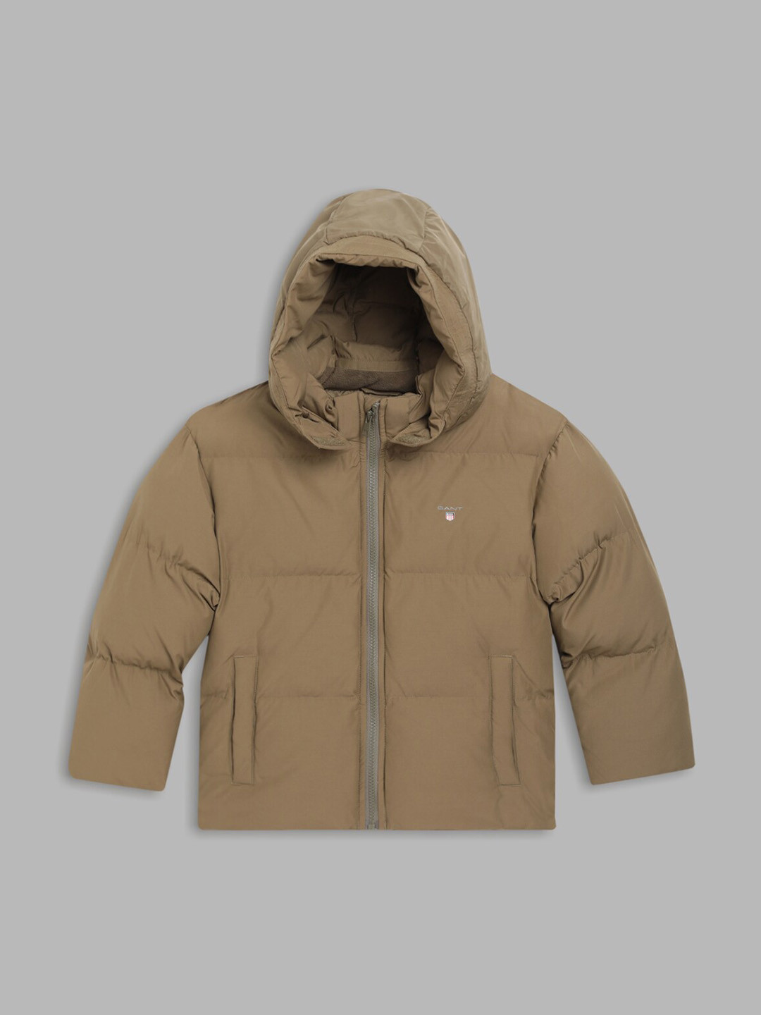Buy GANT Boys Camel Brown Windcheater Padded Jacket - Jackets for Boys ...