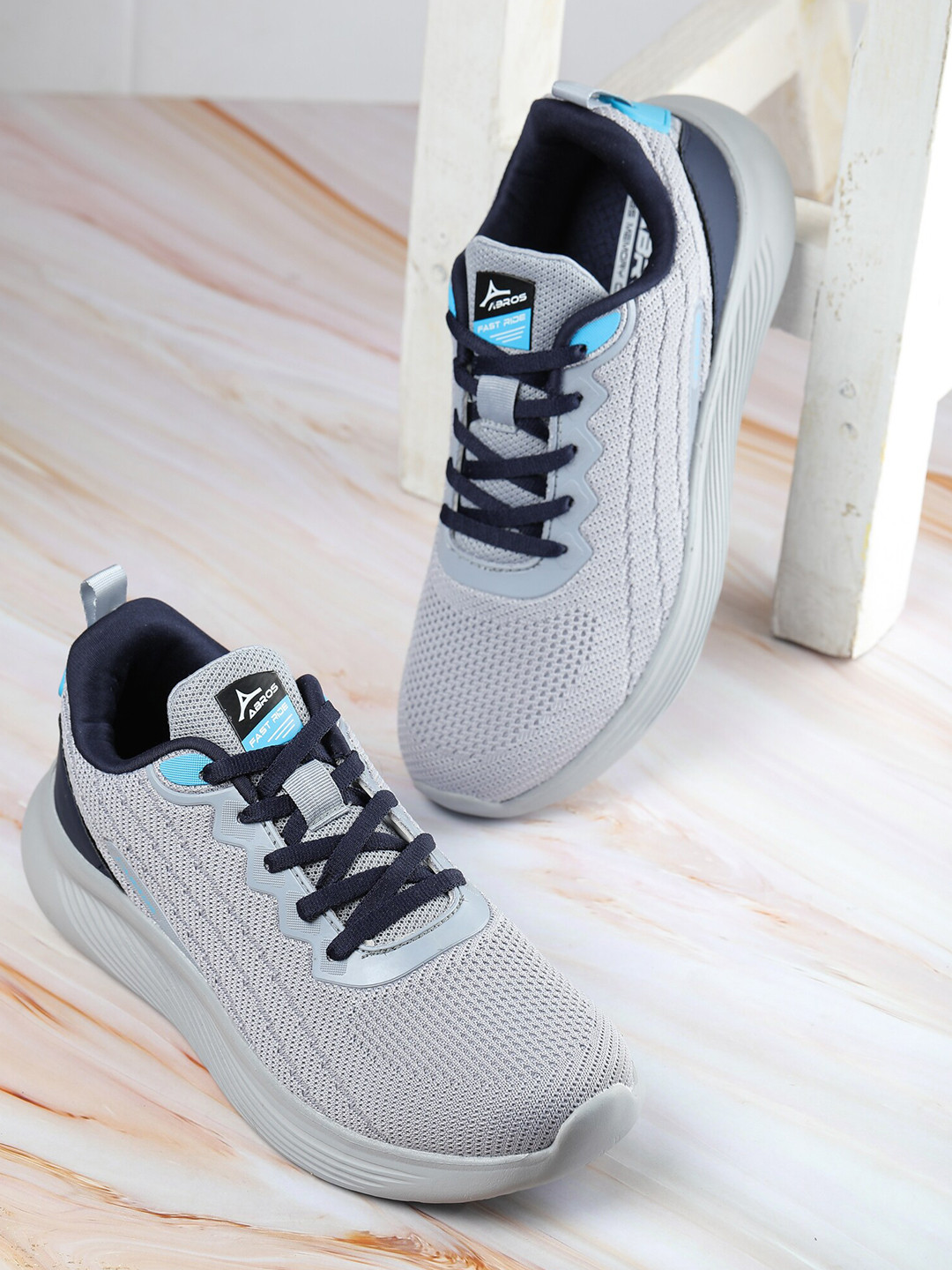 Buy ABROS Men Grey ORBIT Mesh Running Shoes - Sports Shoes for Men ...