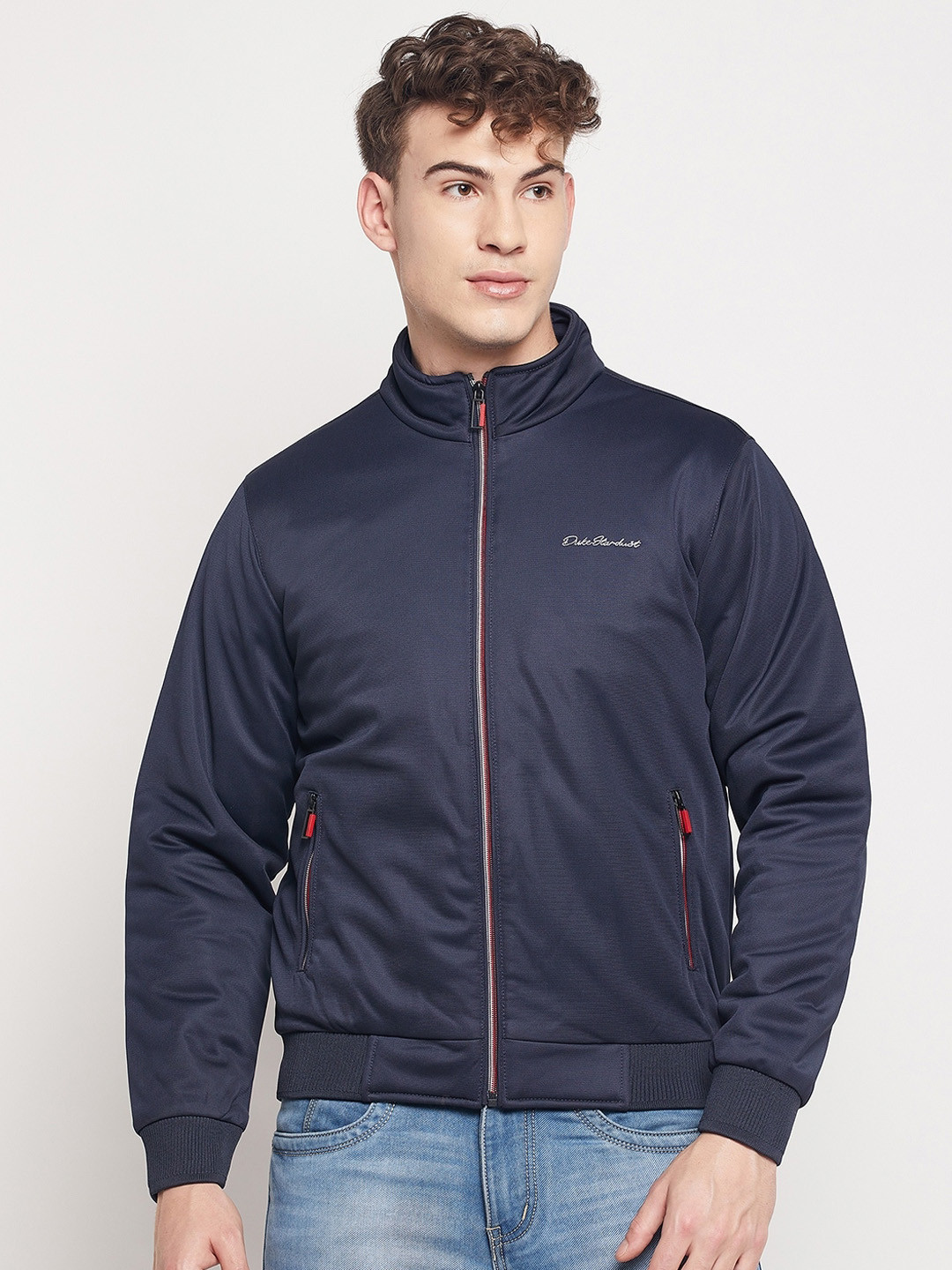 Buy Duke Men Navy Blue Bomber Jacket - Jackets for Men 20276842 | Myntra