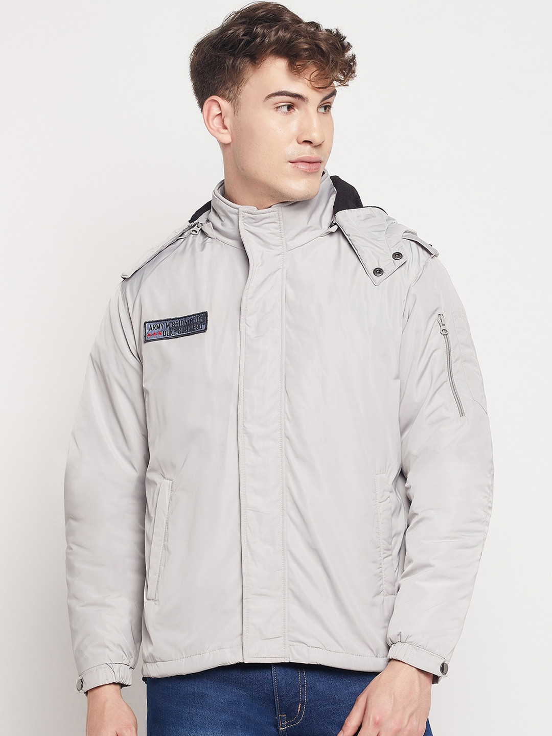 Buy Duke Men Grey Bomber Jacket - Jackets for Men 20276852 | Myntra