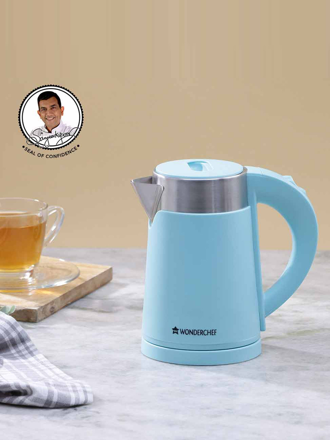Buy Wonderchef Blue Cool Touch Electric Kettle 800 Ml - Electric Kettle ...