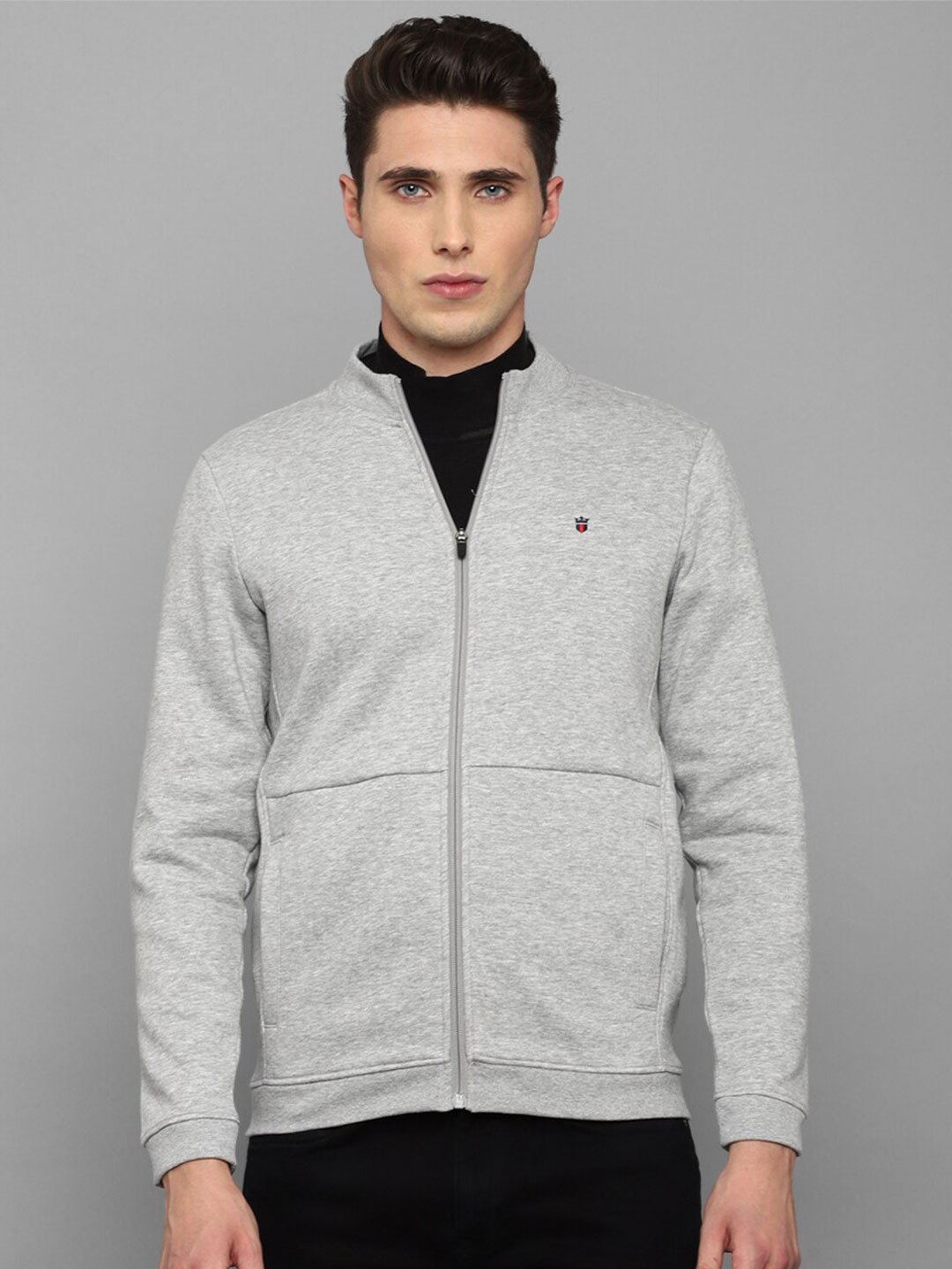 Buy Louis Philippe Sport Men Grey Hooded Sweatshirt - Sweatshirts for ...