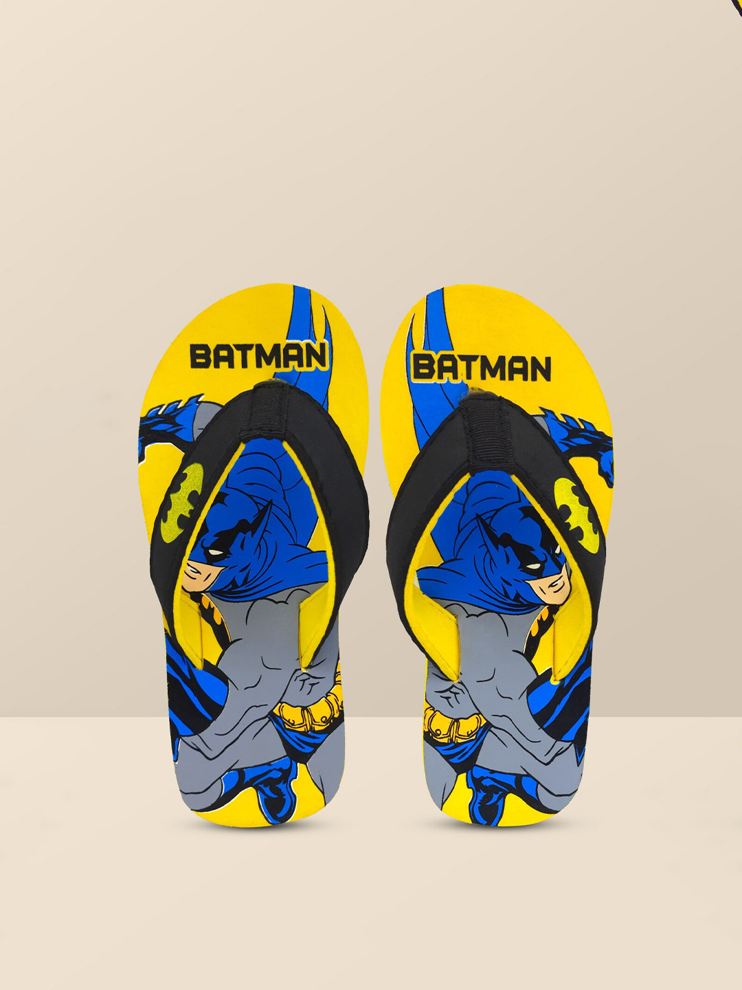 Buy Kids Ville Boys Yellow Batman Printed Flip Flop - Flip Flops for ...