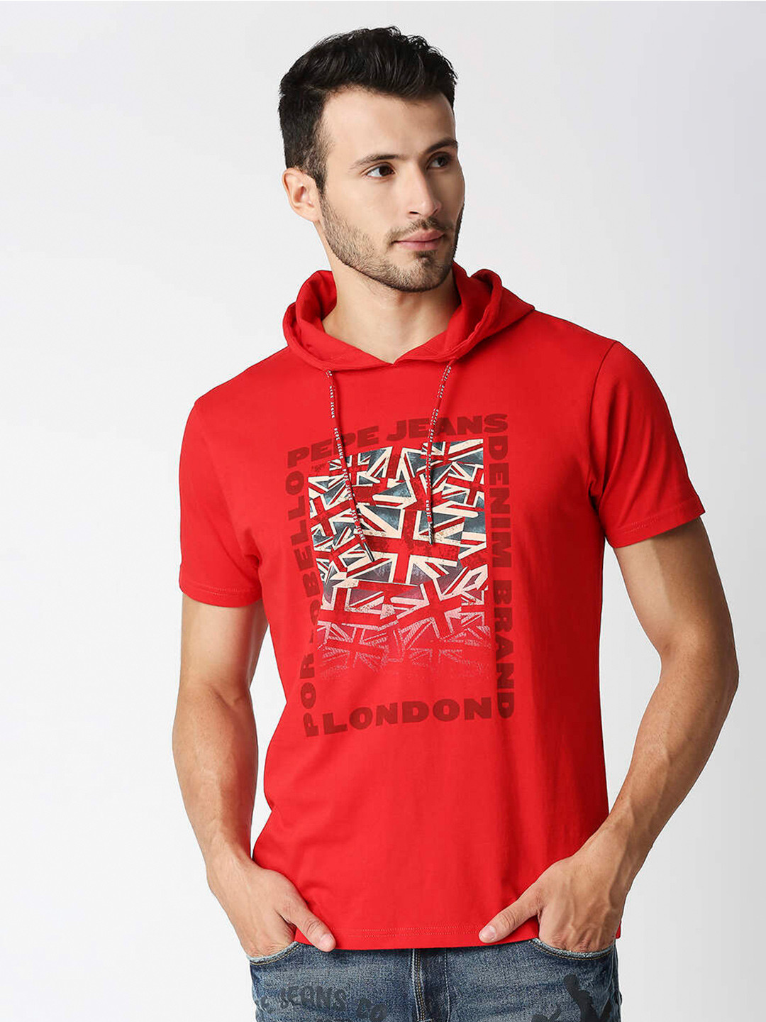 Buy Pepe Jeans Men Red Printed T Shirt - Tshirts for Men 20286916 | Myntra