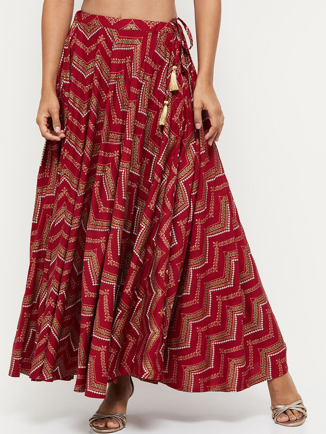 Buy Max Women Red Printed Maxi Skirt - Skirts for Women 20287054 | Myntra