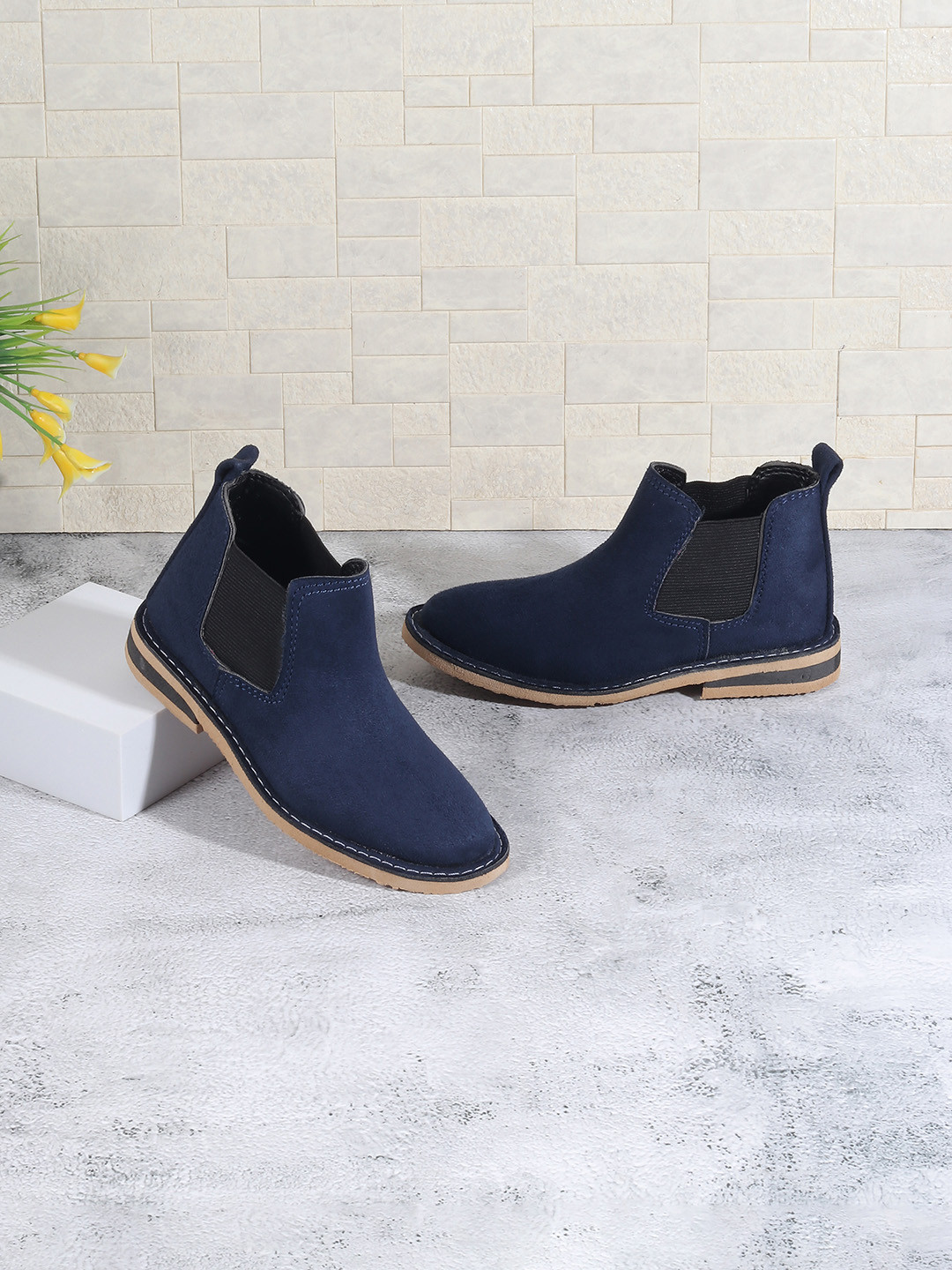 Buy Jazzy Juniors Boys Navy Blue Chesla Boot - Boots for Boys 20288852 ...