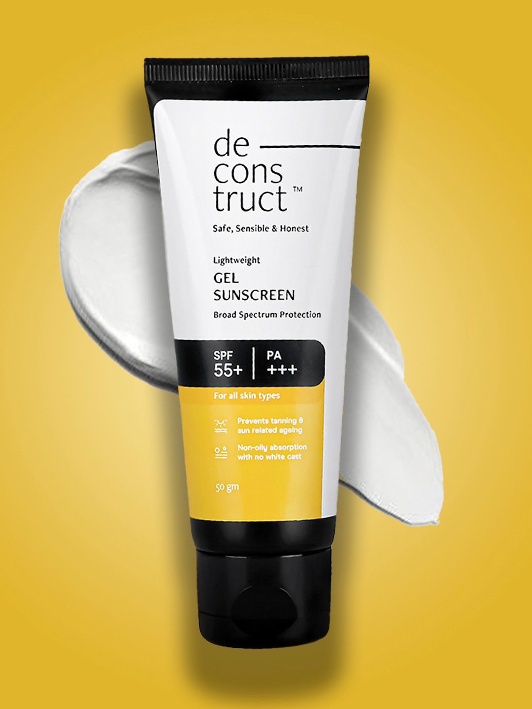 Buy Deconstruct Lightweight Gel Sunscreen SPF 55+ PA+++ 50gm - Face ...