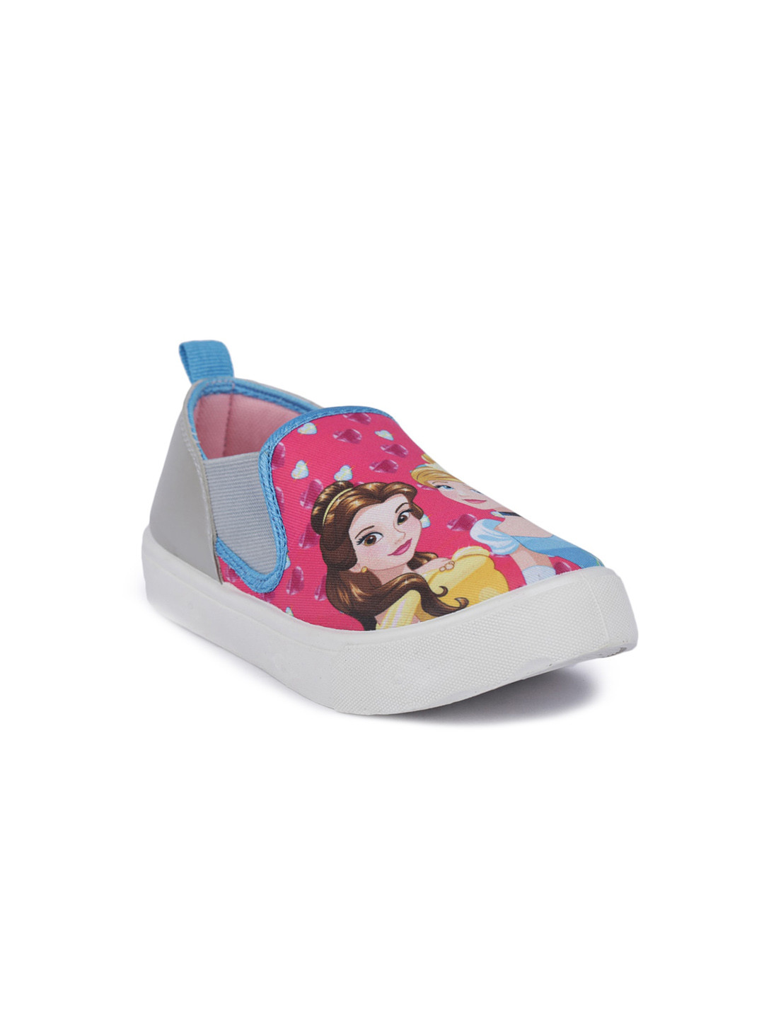 Buy Toothless Girls Pink Disney Princess Printed Slip On Sneakers ...