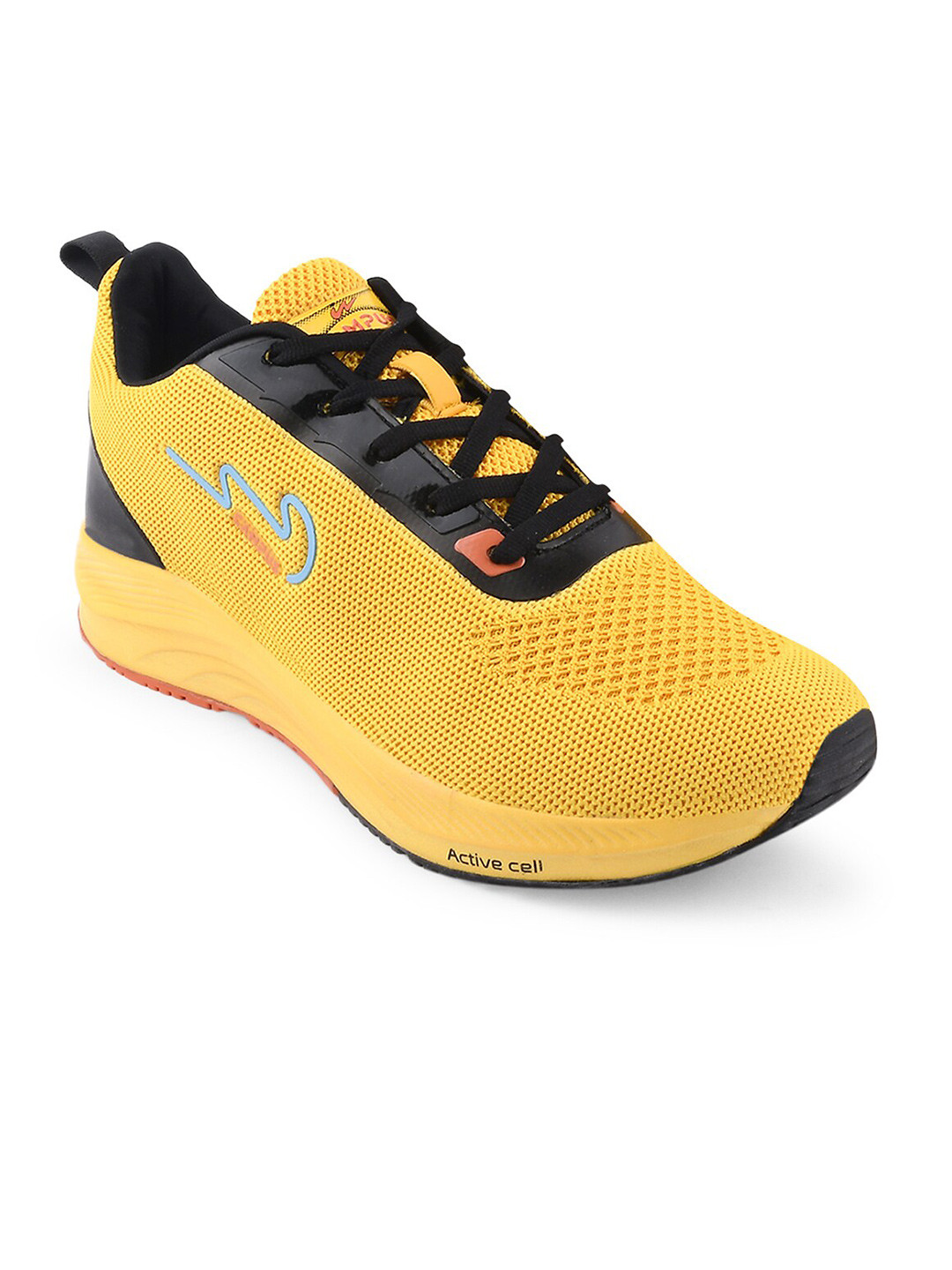 Buy Campus Men Yellow Mesh Running Shoes CAMPUS CAMP ZANE MEN'S YELLOW ...