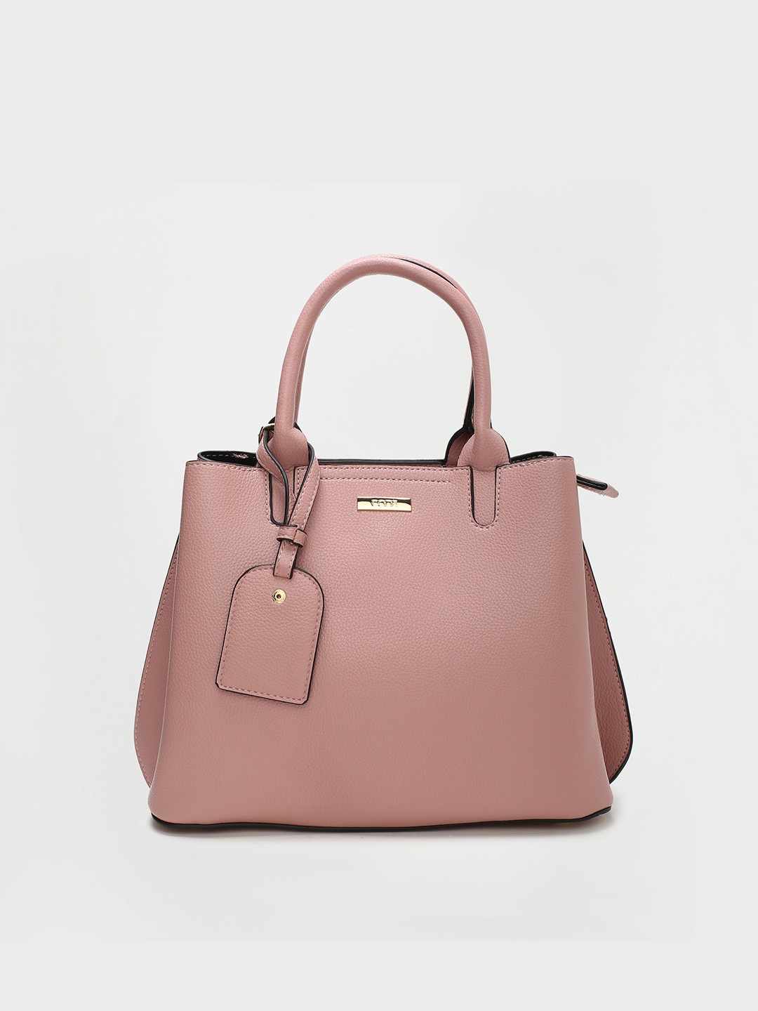 Buy CODE By Lifestyle Pink Solid Synthetic Handheld Bag - Handbags for ...