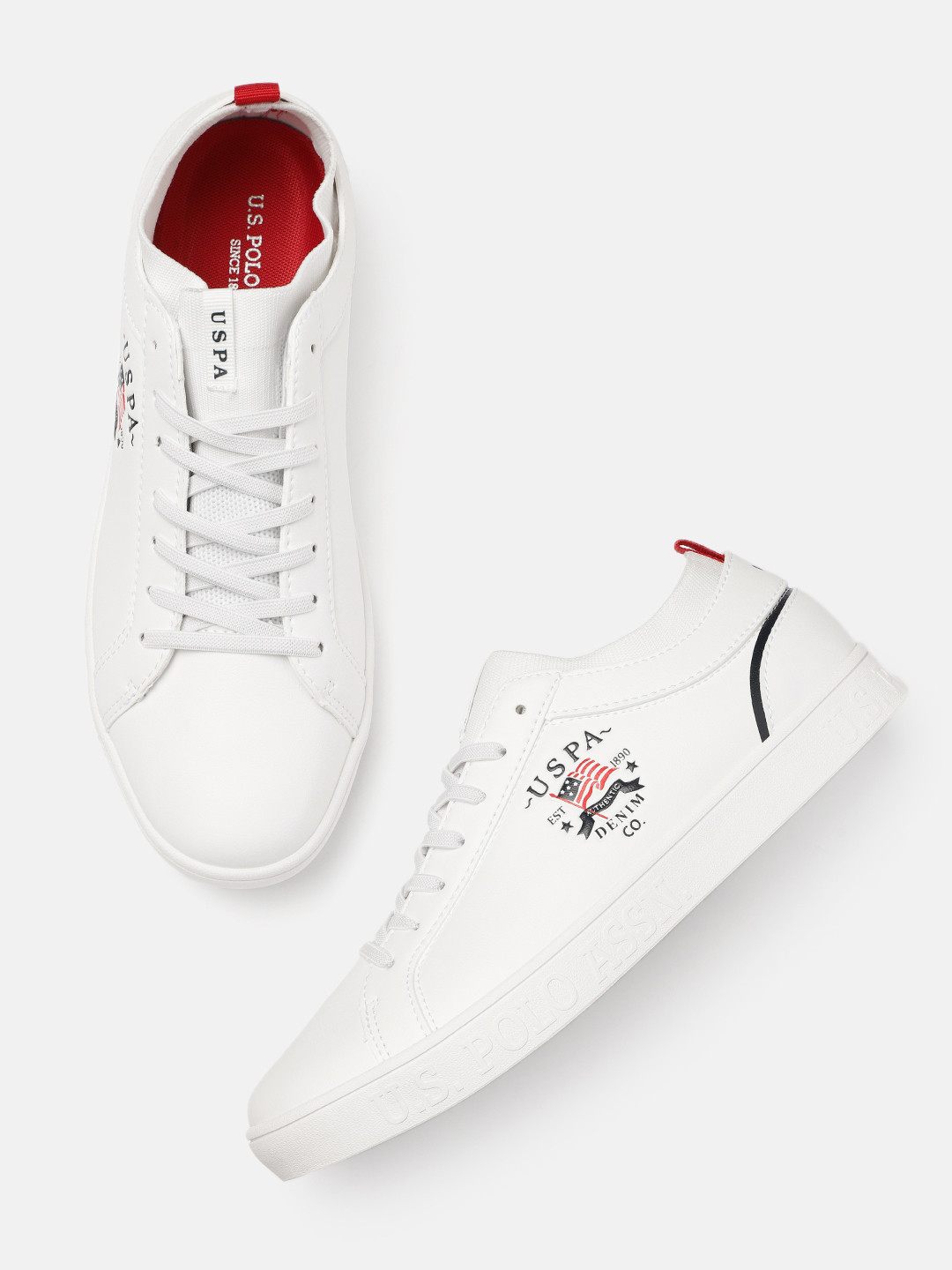 Buy U.S. Polo Assn. Men White Hafer 2.0 Sneakers - Casual Shoes for Men ...