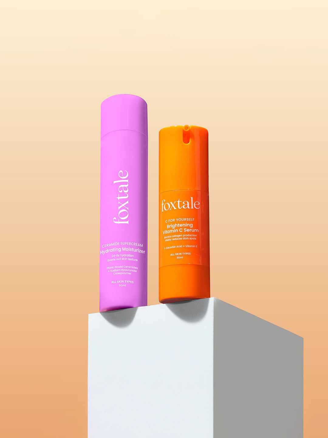 Buy FoxTale Set Of Ceramide Super Cream 50 Ml + Brightening Vitamin C ...