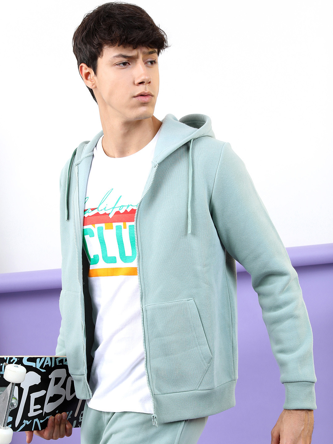 Buy HIGHLANDER Men Blue Hooded Sweatshirt - Sweatshirts for Men ...