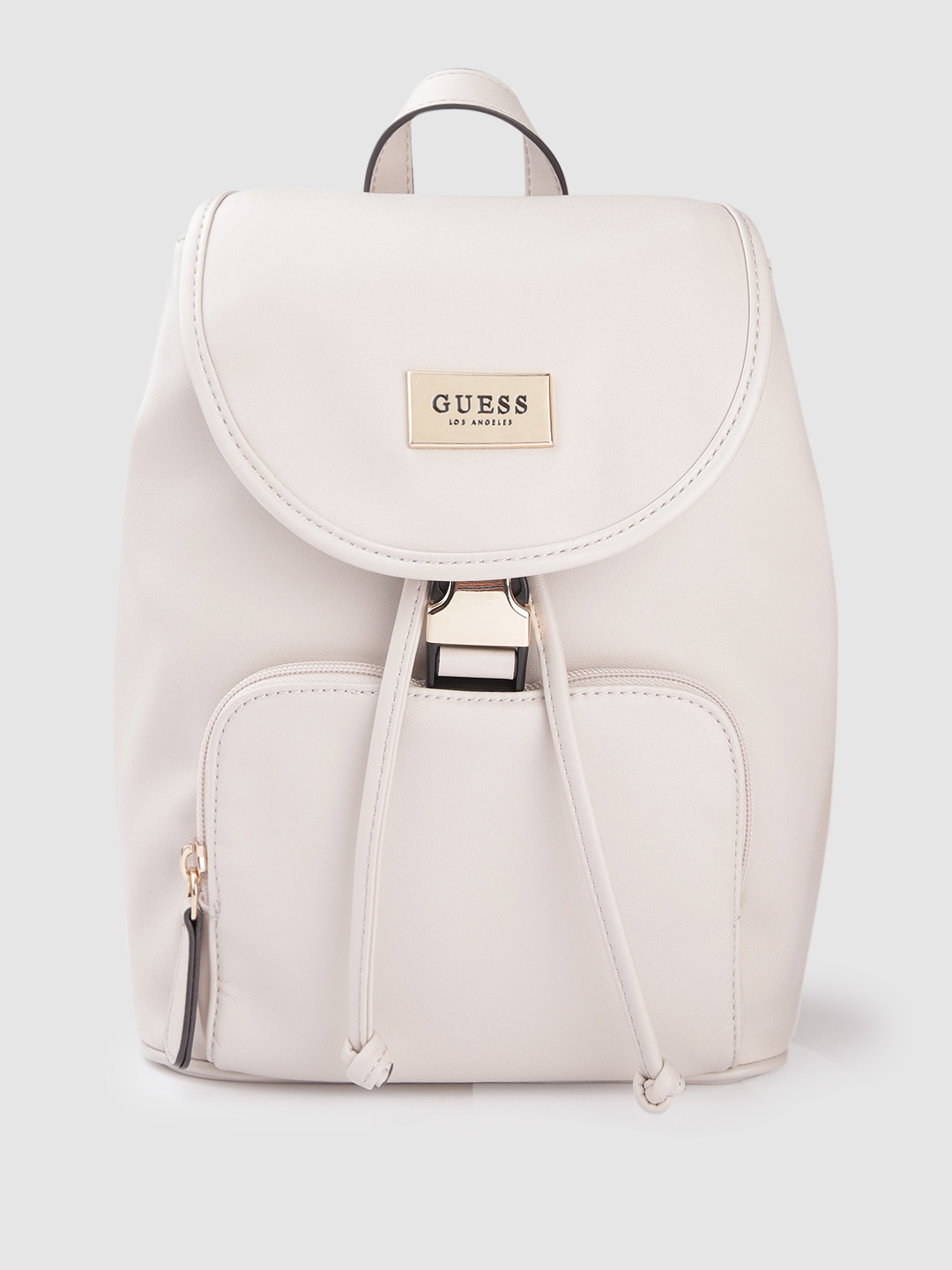 Buy GUESS Women Off White Solid Backpack - Backpacks for Women 20303514 ...