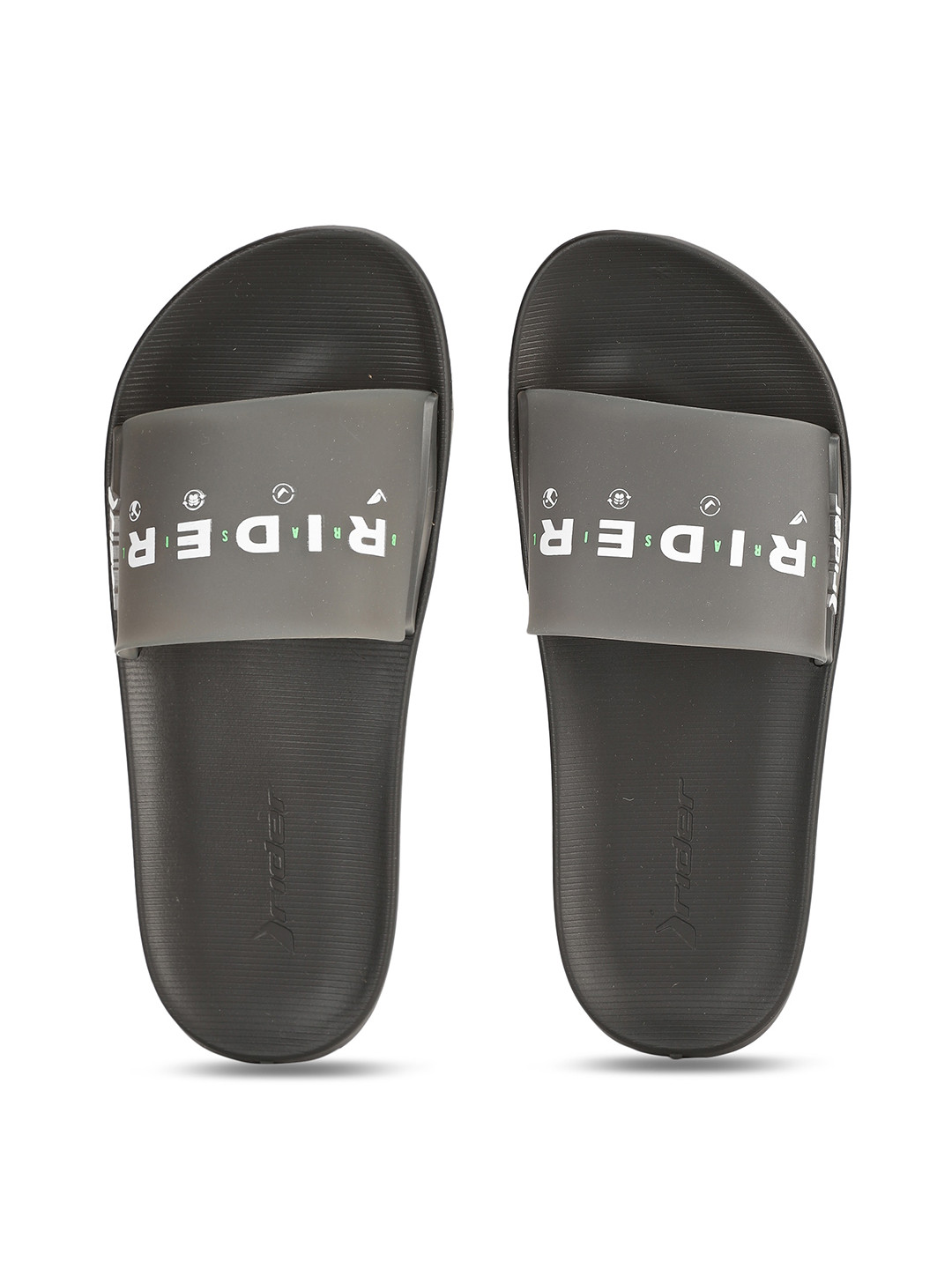 Buy Rider Men White And Grey Printed Sliders - Flip Flops for Men ...