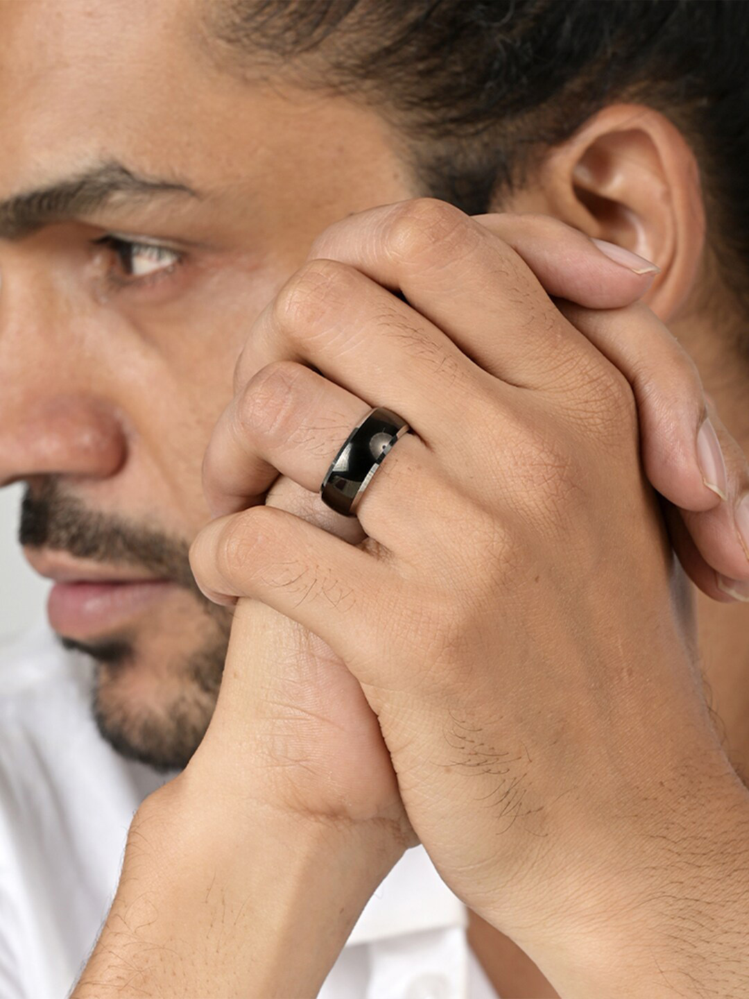 Buy PALMONAS Men Black Finger Ring - Ring for Men 20307864 | Myntra