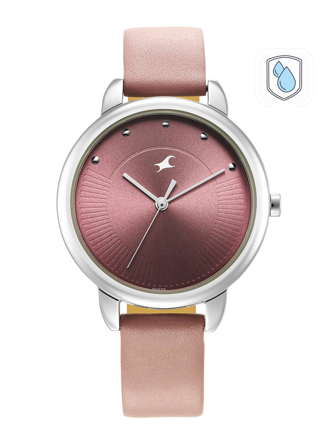 Buy Fastrack Women Purple Brass Dial & Purple Leather Straps Analogue ...