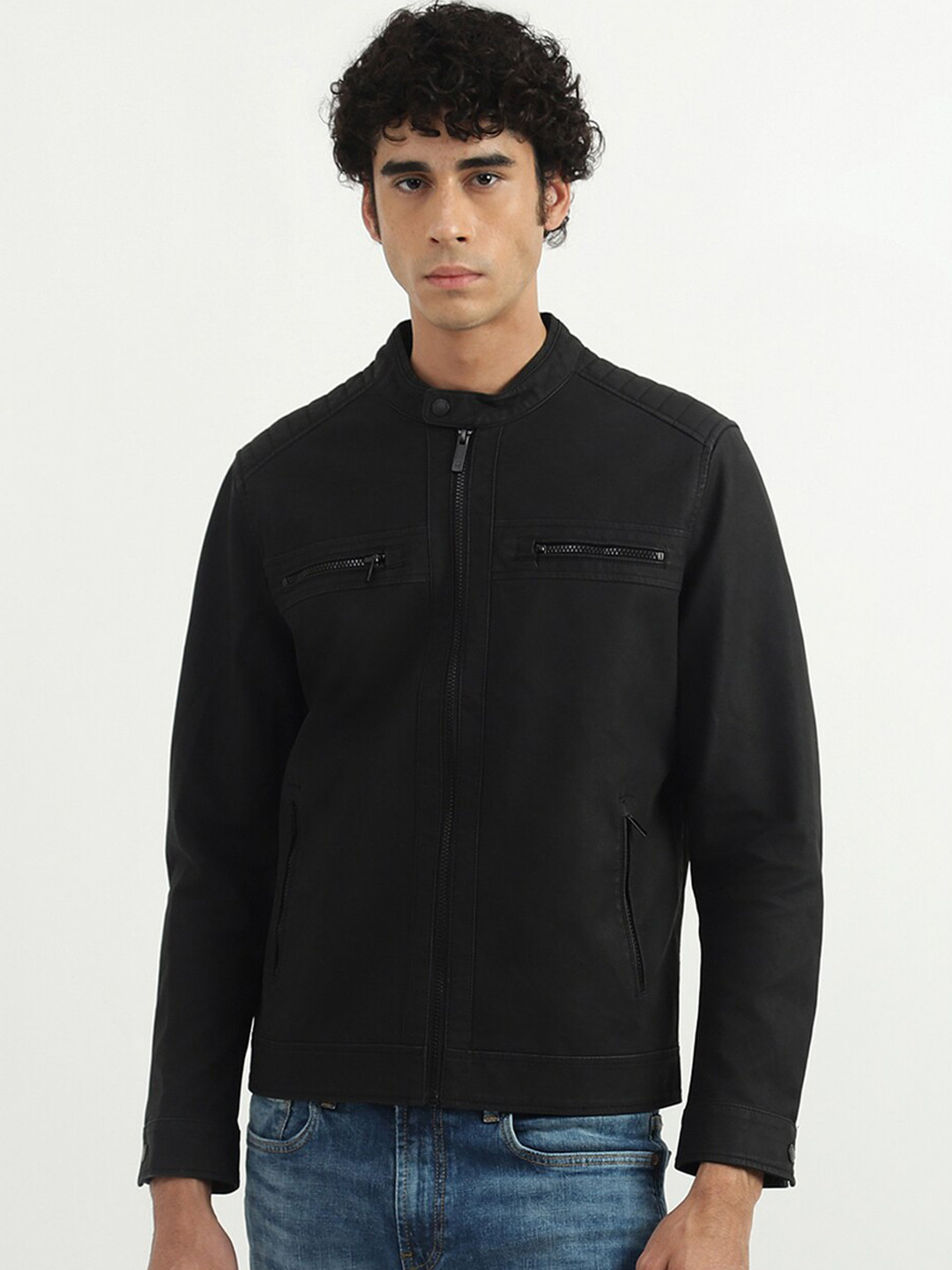 Buy United Colors Of Benetton Men Black Tailored Jacket - Jackets for ...