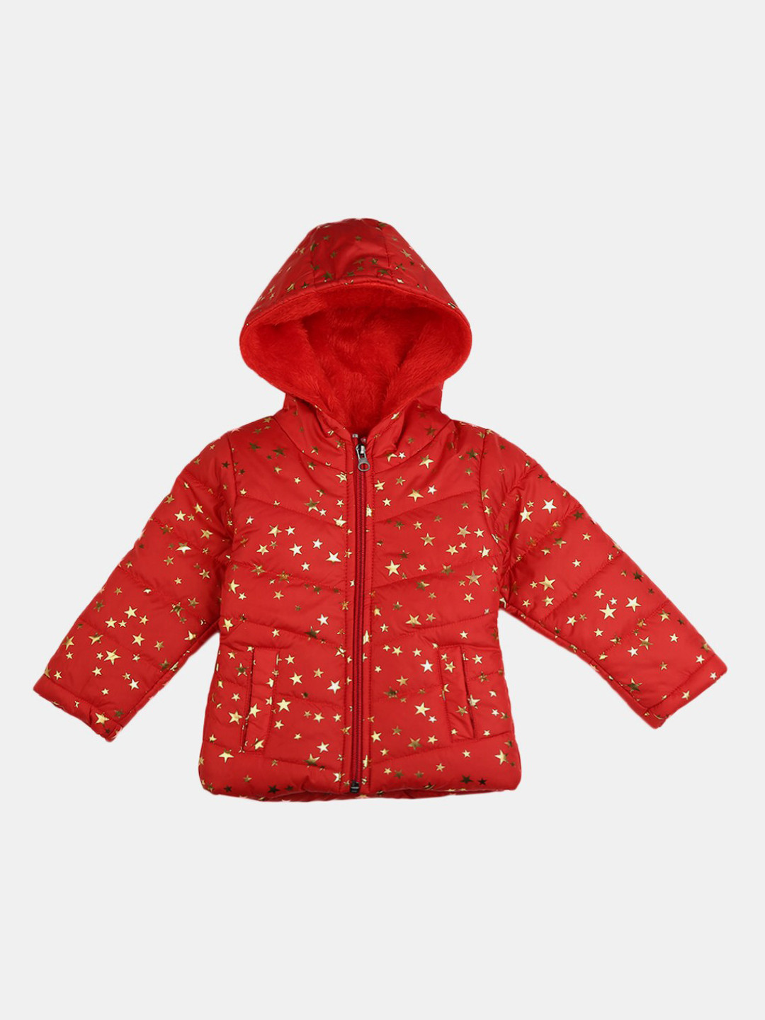 Buy V Mart Kids Red Lightweight Padded Jacket - Jackets for Unisex Kids ...