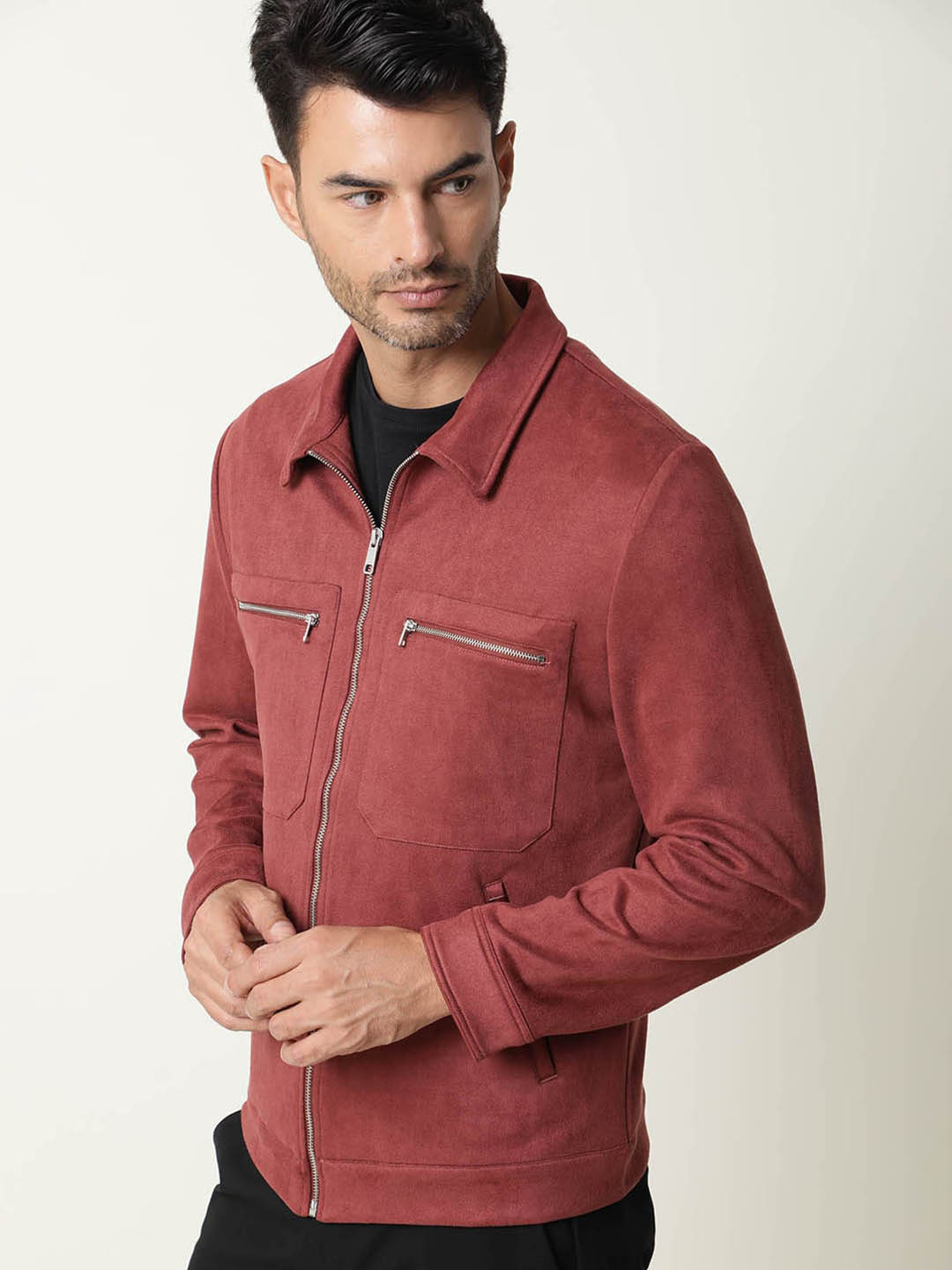 Buy RARE RABBIT Men Bax Slim Fit Solid Jacket - Jackets for Men ...