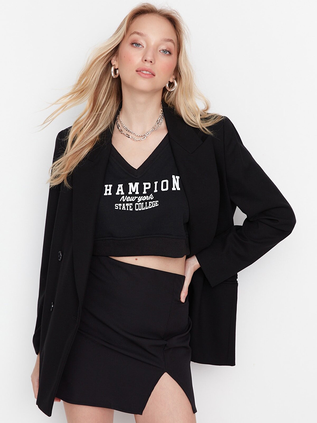 Buy Trendyol Women Black Solid Pencil Mini Skirt Skirts For Women 20320900 Myntra