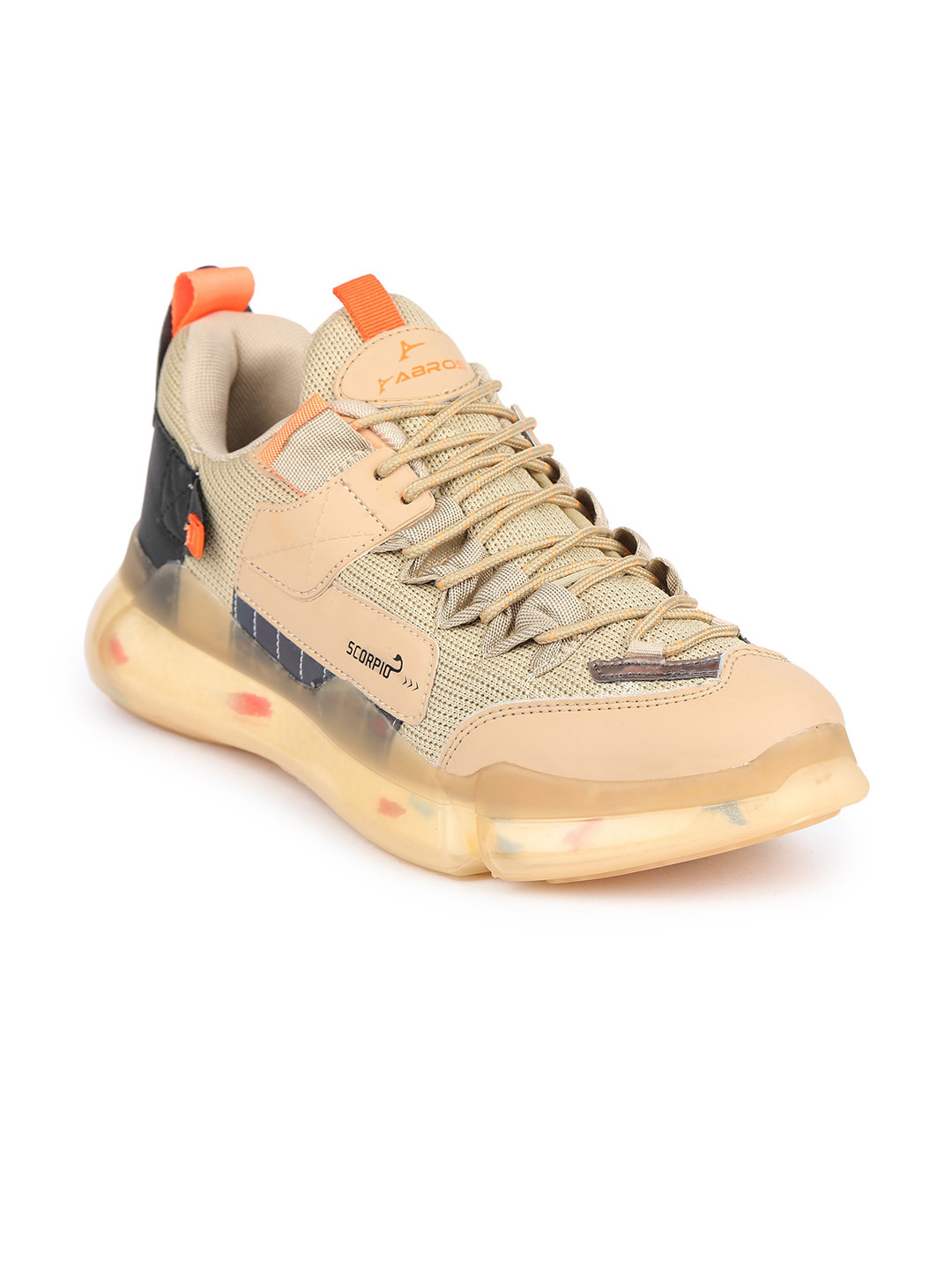 Buy ABROS Scorpio Men Beige Memory Cloud Mesh Running Shoes - Sports ...