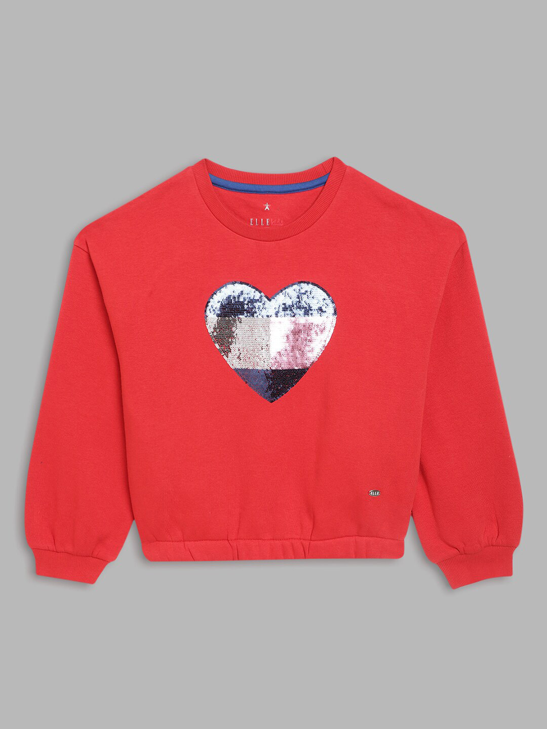 Buy ELLE Girls Red Cotton Sweatshirt - Sweatshirts for Girls 20324462 ...