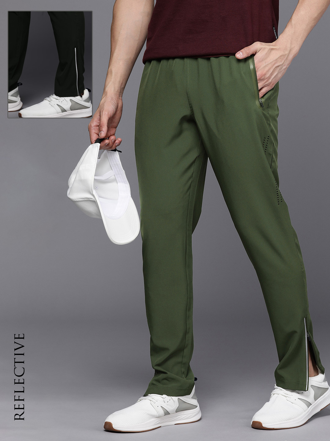 Buy Louis Philippe ATHPLAY Men Mid Rise Slim Fit Track Pants With Draw ...