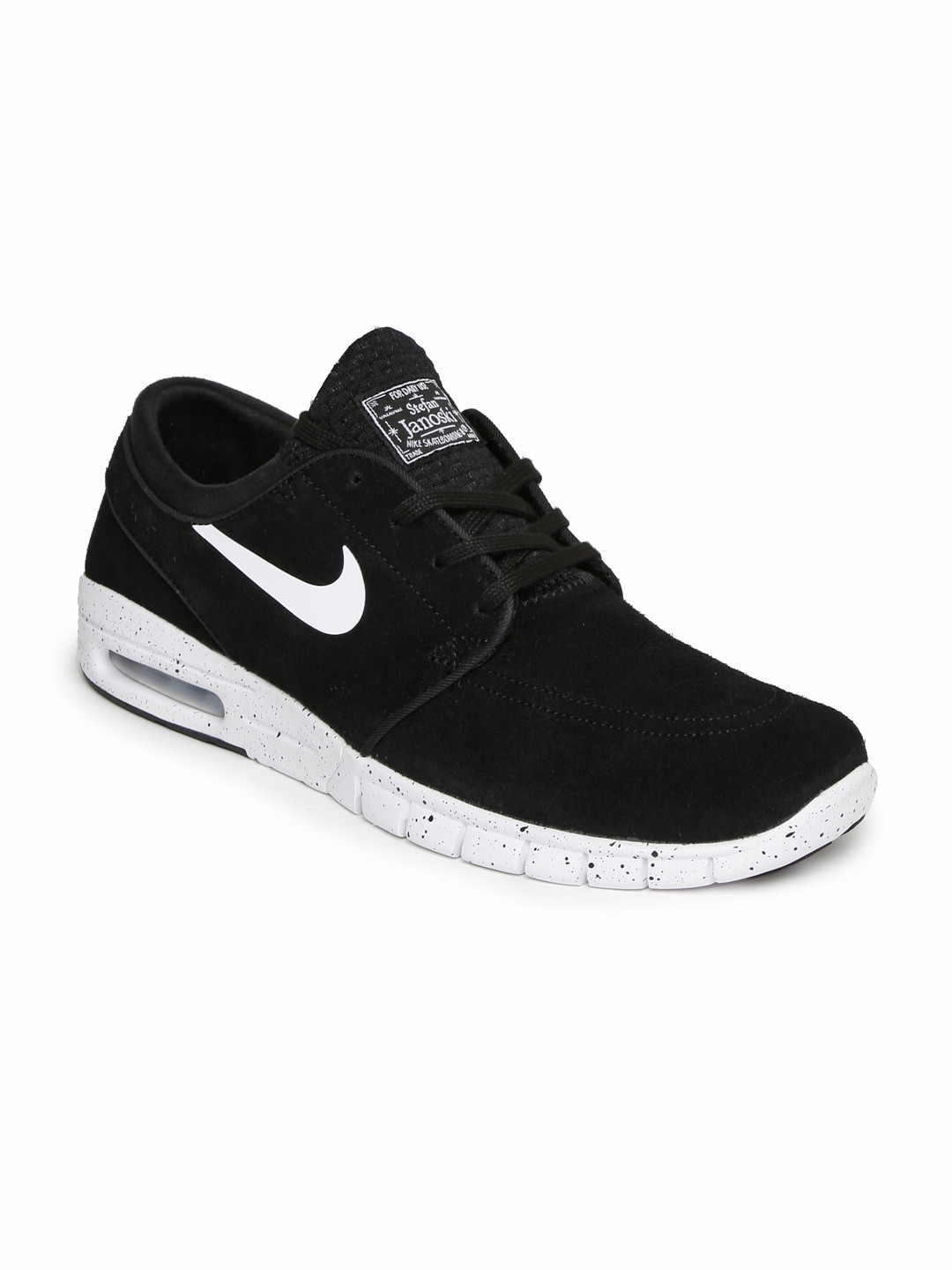 Buy Nike Men Black STEFAN JANOSKI MAX L Suede Sports Shoes - Sports ...