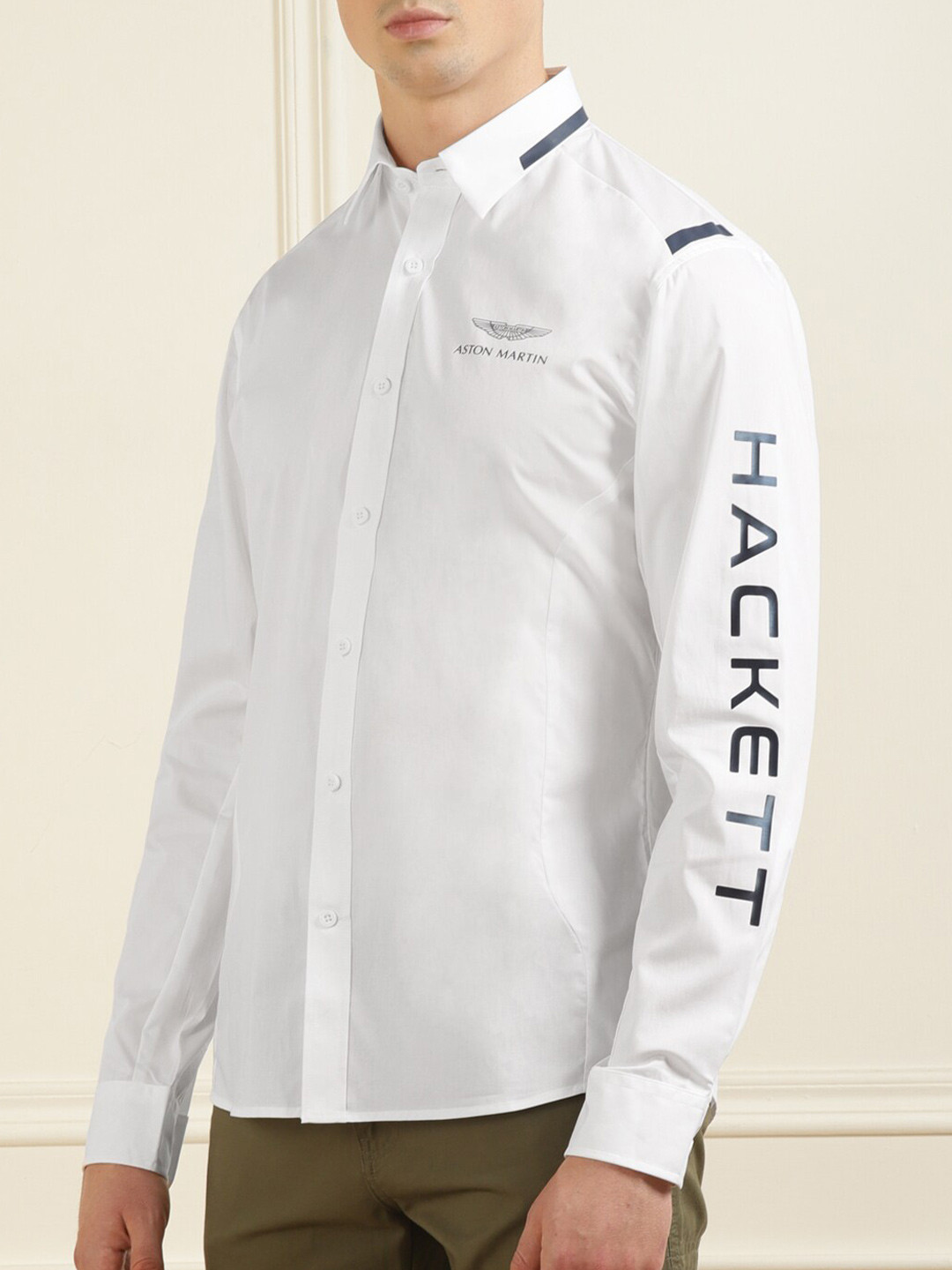 Buy HACKETT LONDON Men White Cotton Classic Casual Shirt - Shirts for ...