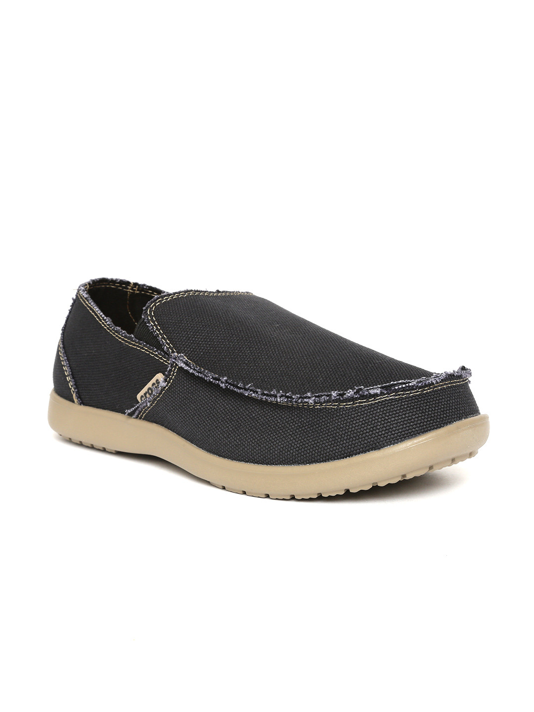 Buy Crocs Santa Cruz Men Charcoal Grey Slip Ons - Casual Shoes for Men ...