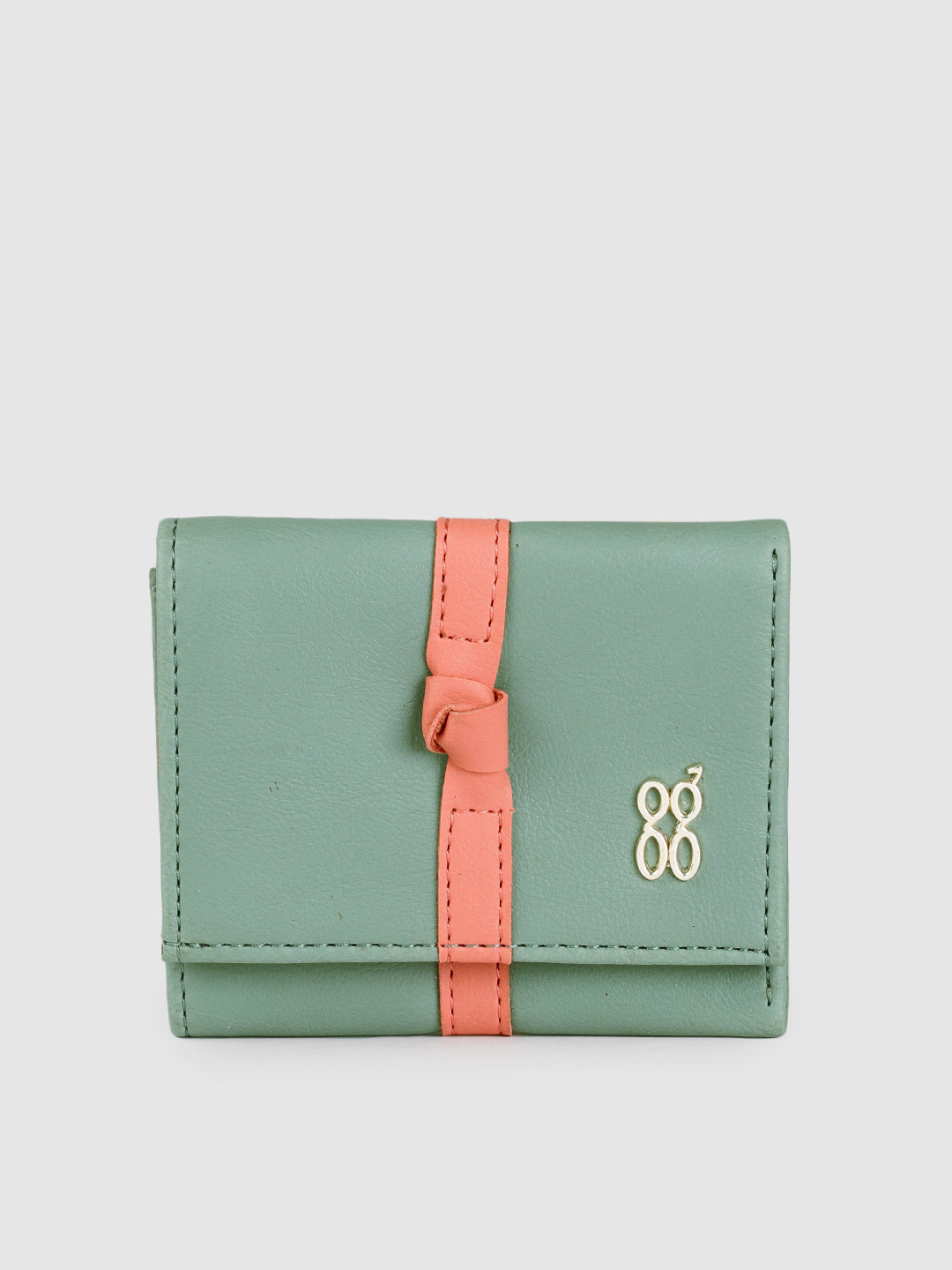 Buy Baggit Women Sea Green Solid Three Fold Wallet - Wallets for Women ...