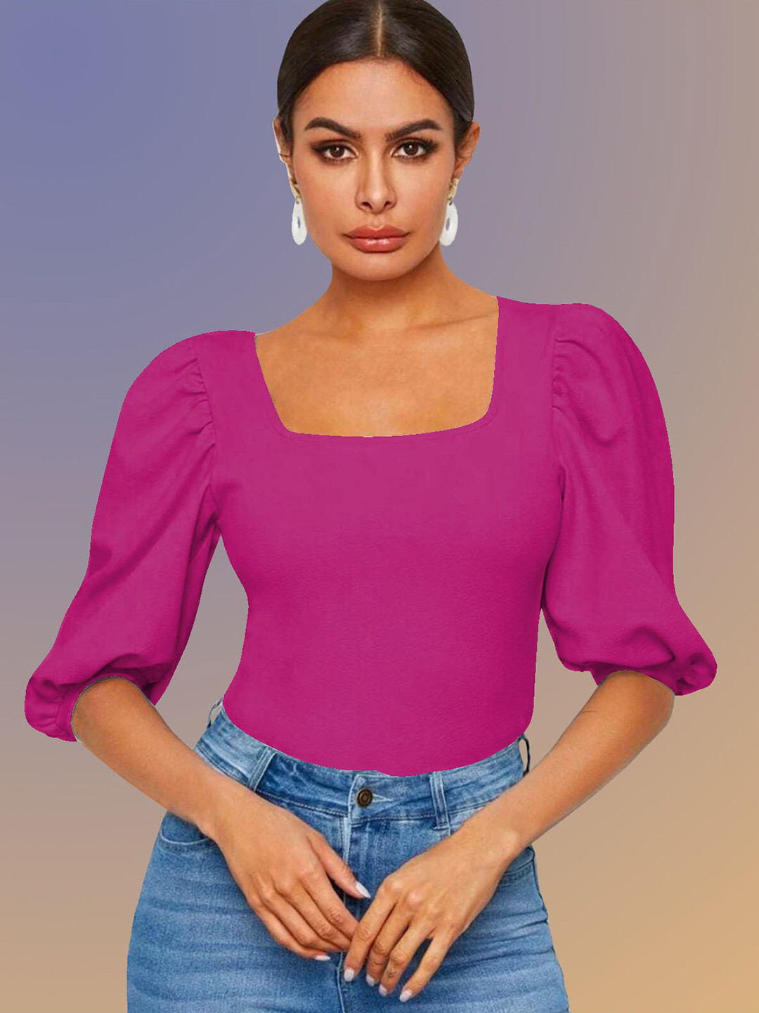 Buy Dream Beauty Fashion Pink Solid Top - Tops for Women 20358686 | Myntra