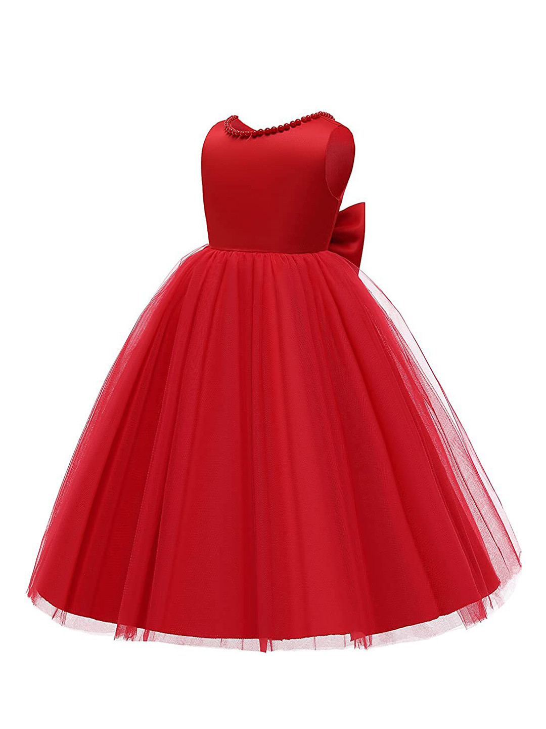 Buy R Cube Girls Red Satin Maxi Dress - Dresses for Girls 20362772 | Myntra
