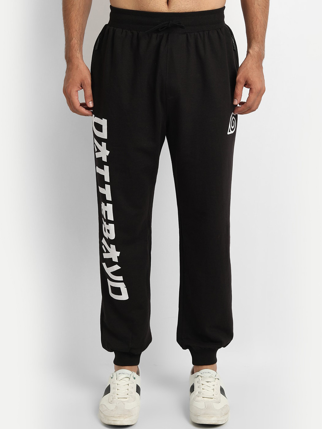 Buy COMICSENSE Men Black Printed Joggers - Track Pants for Men 20363344 ...