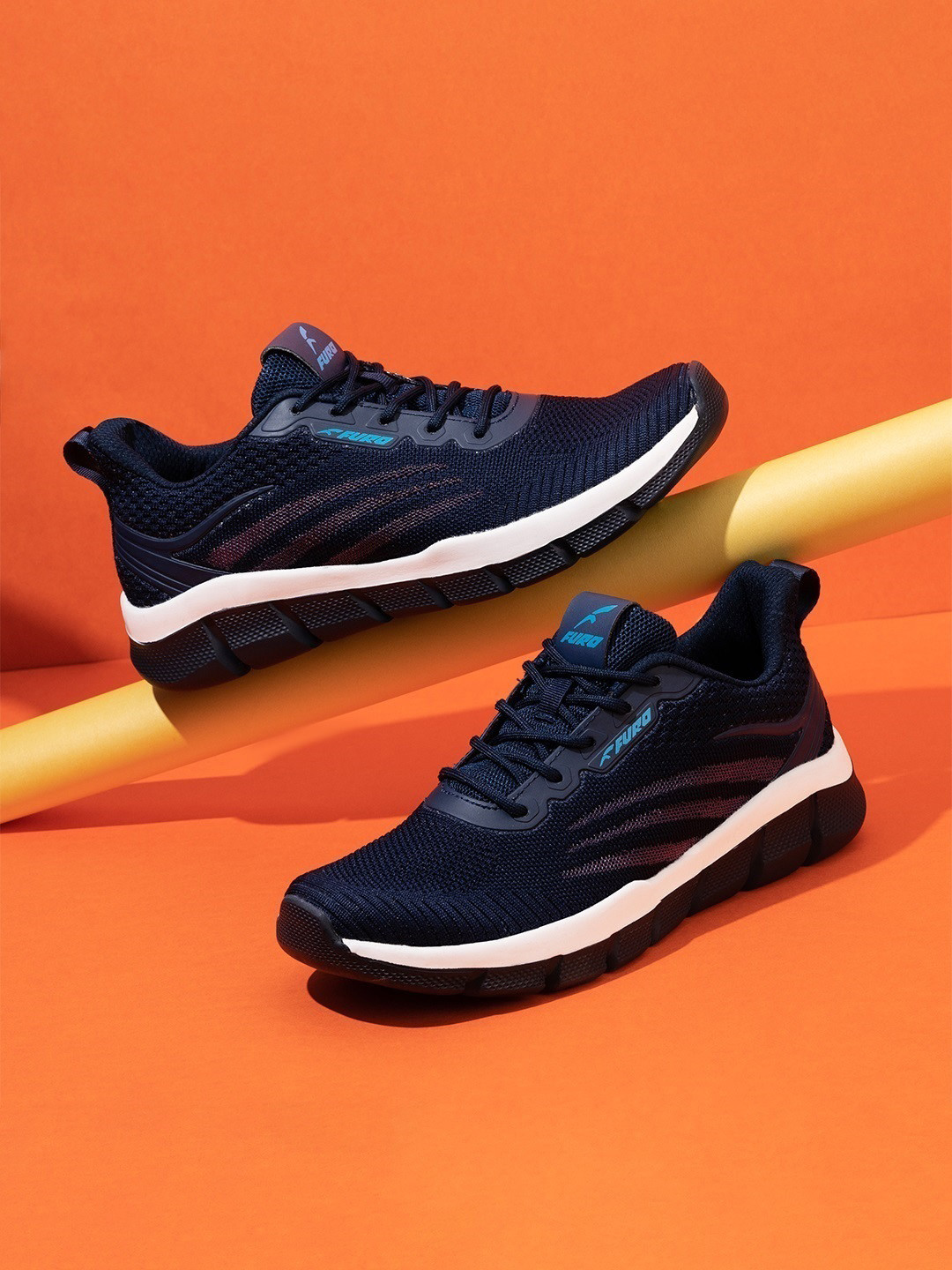 Buy FURO By Red Chief Men Blue Mesh Running Lace Ups Shoes - Sports ...