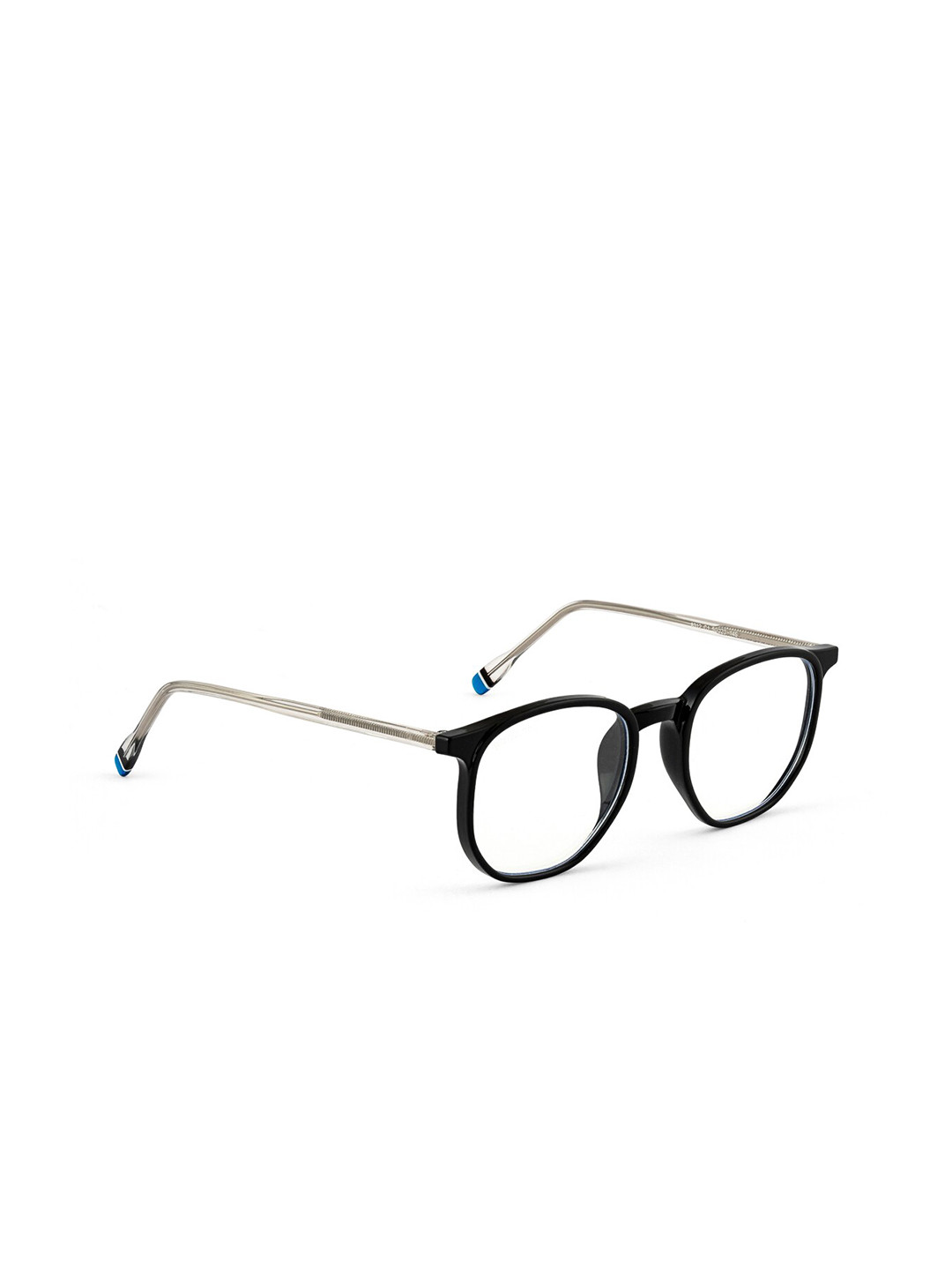 Buy ROYAL SON Unisex Black & Transparent Full Rim Round Frames SF0024 ...