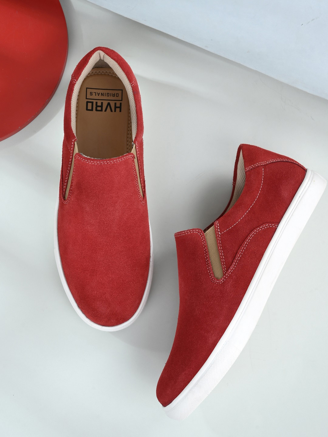 Buy Harvard Men Red Slip On Sneakers - Casual Shoes for Men 20365372 ...