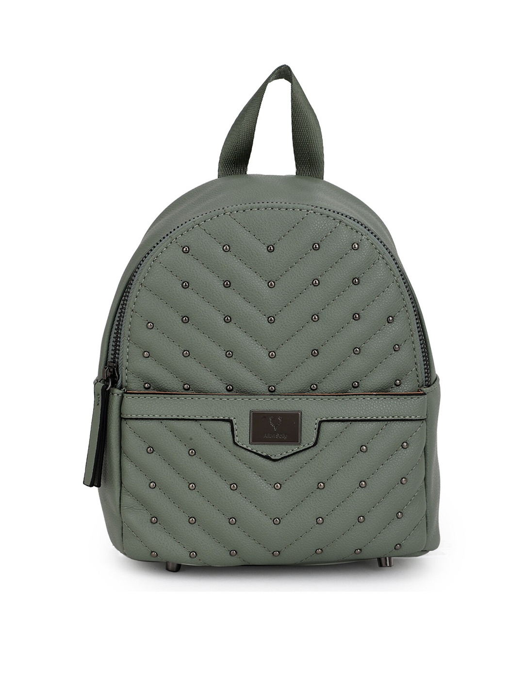 Buy Allen Solly Women Green Embellished Backpack - Backpacks for Women ...