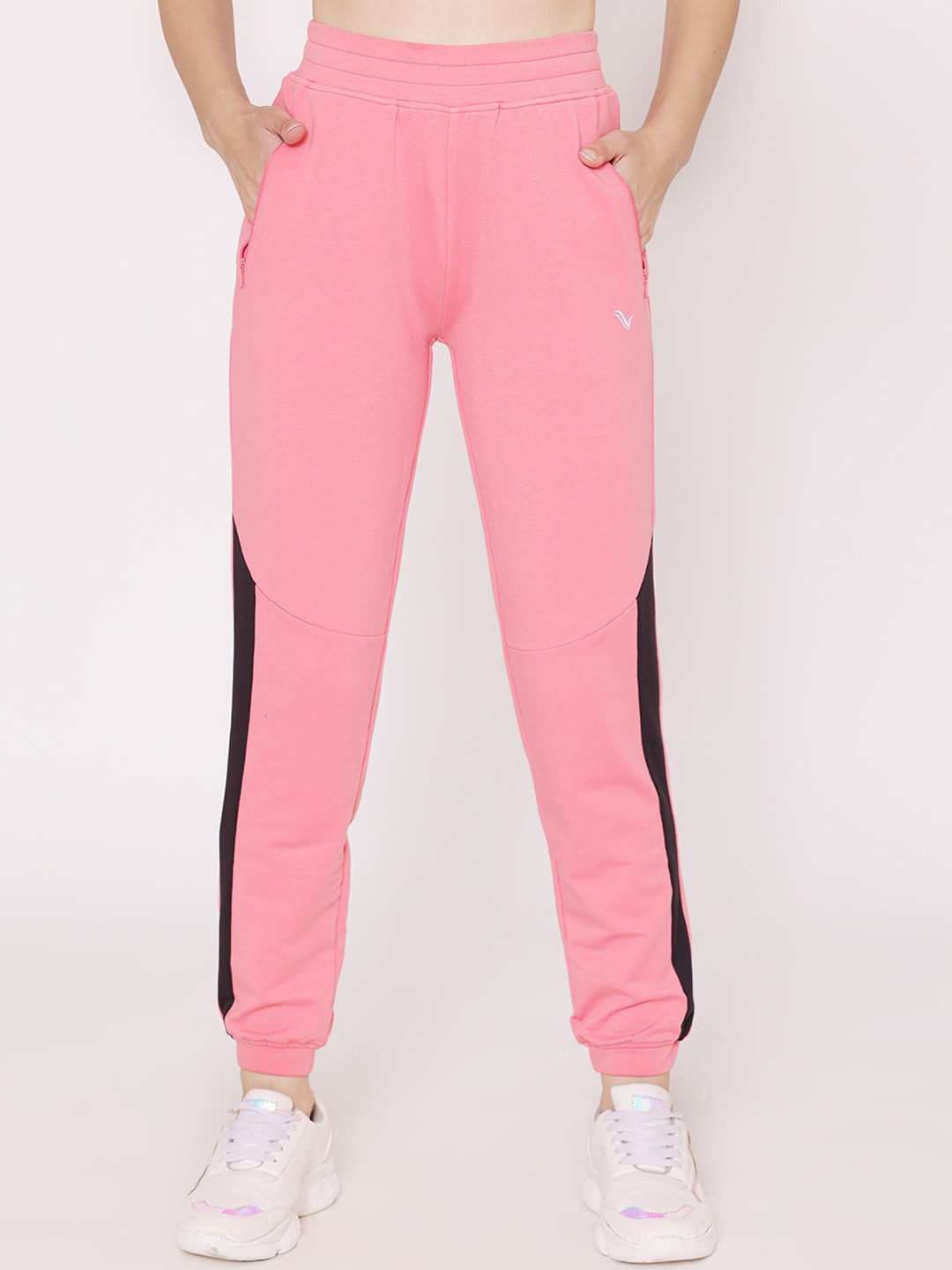 Buy Vami Women Peach Solid Jogger - Track Pants for Women 20368426 | Myntra
