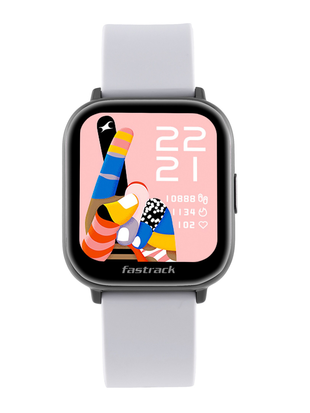 Buy Fastrack Grey Solid Reflex Vybe Smart Watche - Smart Watches for ...