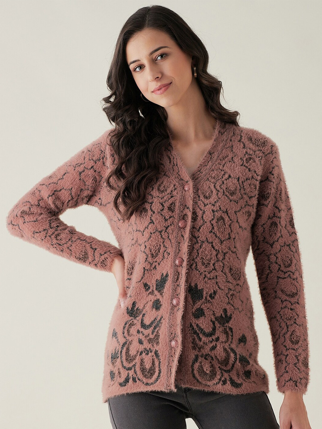 Buy RIVZA Women Rust & Brown Cardigan - Sweaters for Women 20372806 ...