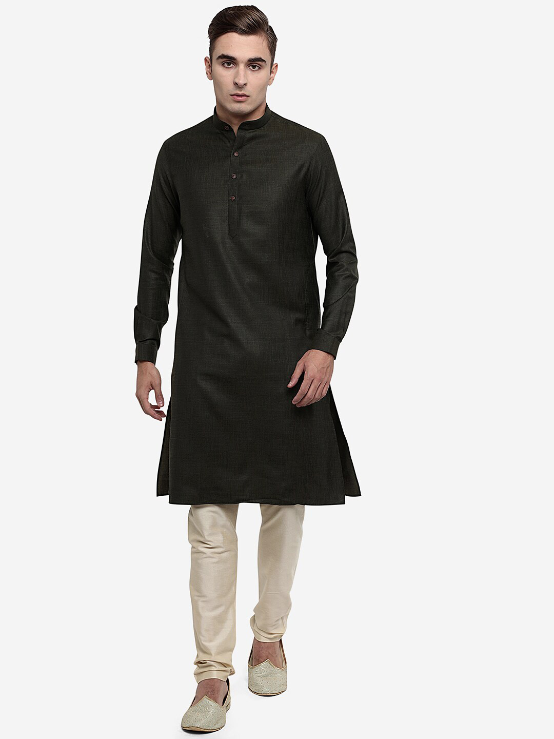 Buy Modi Kurta Men Green Solid Modi Kurtas - Kurtas for Men 20376320 ...