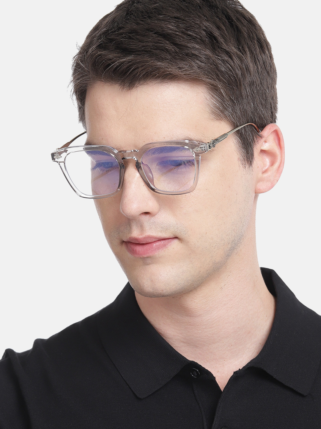 Buy Voyage Unisex Grey Full Rim Square Frames - Frames for Unisex ...