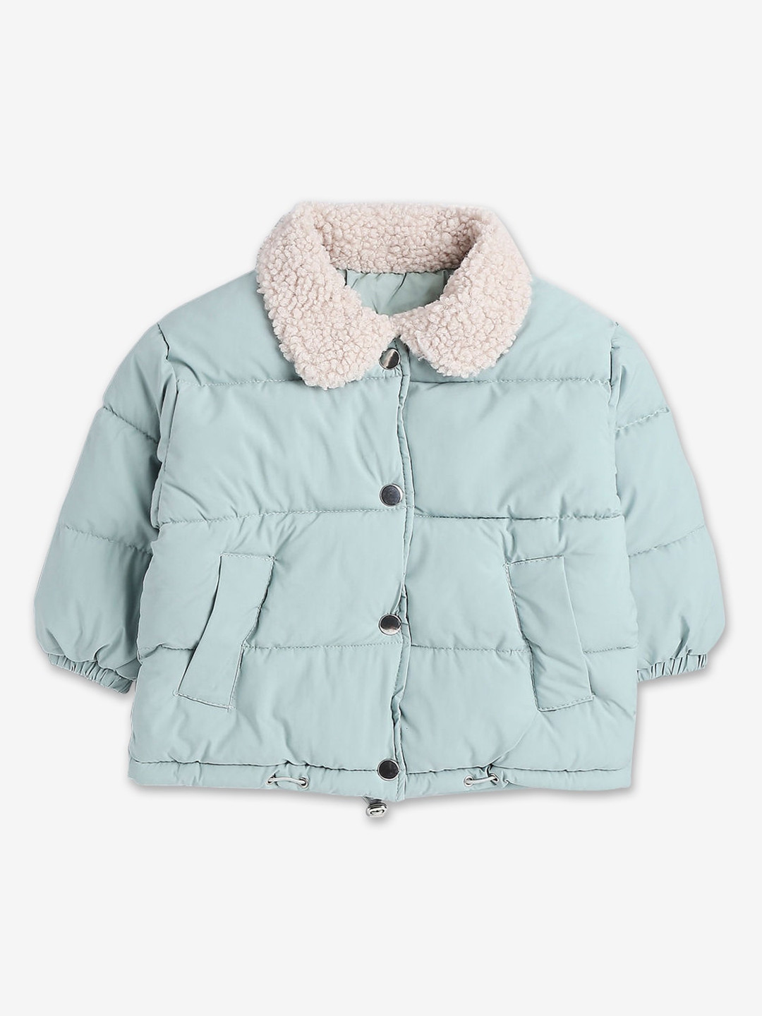 Buy Hopscotch Girls Green Solid OverCoats - Coats for Girls 20379198 ...