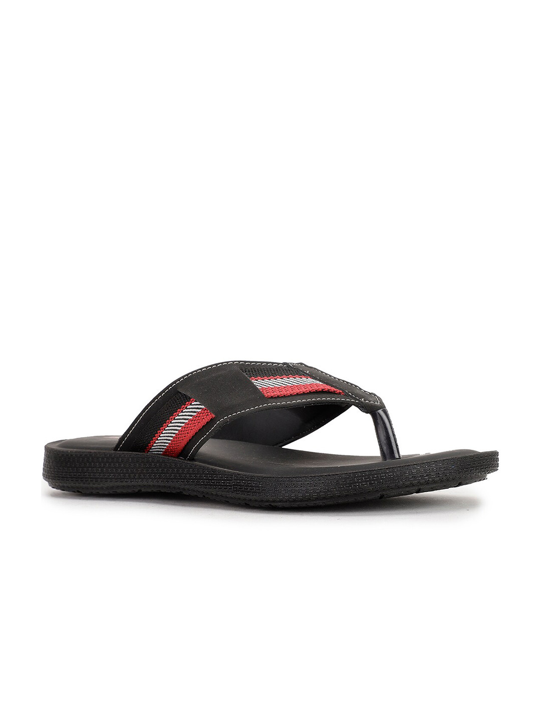 Buy Bata Men Black & Red Comfort Sandals - Sandals for Men 20380344 ...